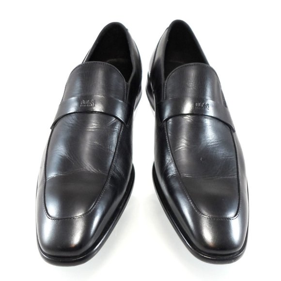 Hugo Boss | Shoes | Nwt295 Boss By Hugo Boss Metero Leather Black ...